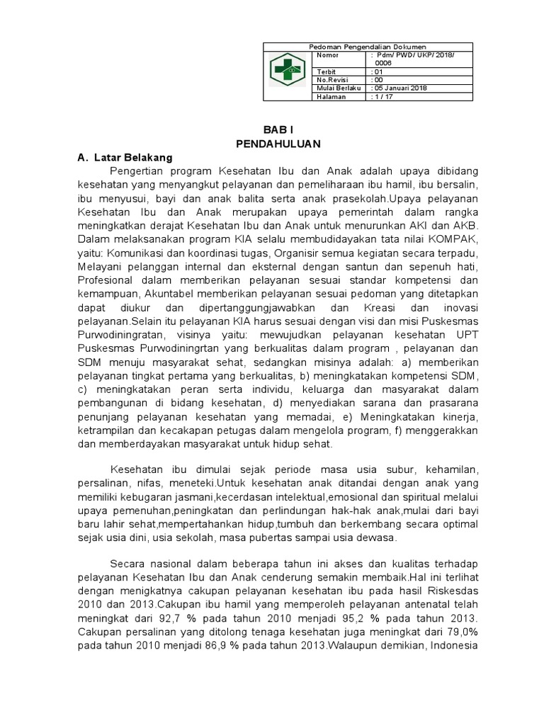 Pedoman Kia 2018 Ukp | PDF