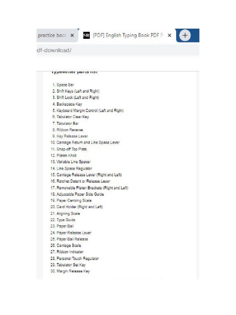 Typewriting Mechanism | PDF