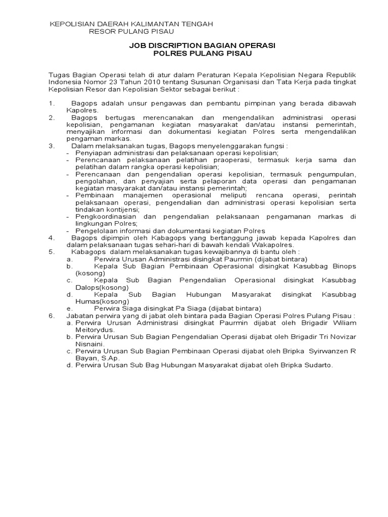 Job Discription | PDF