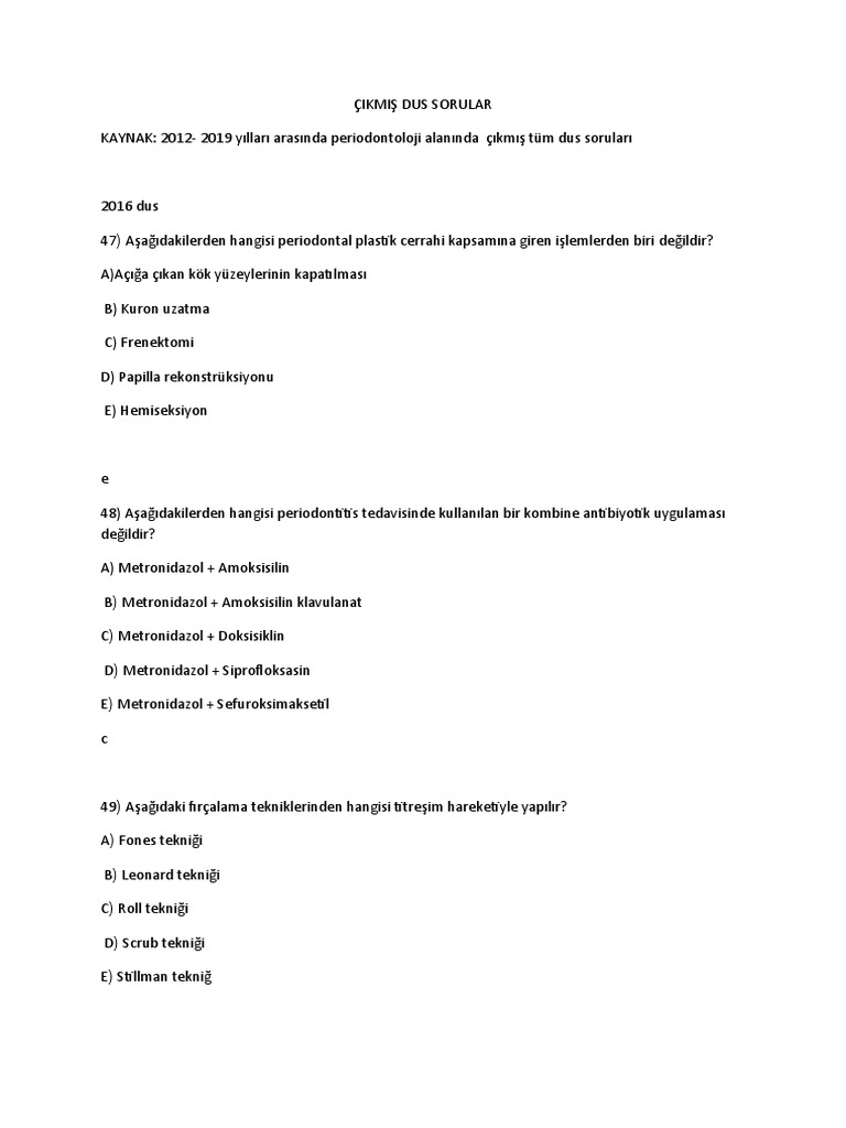 DHF - 501 - A-5 Soru Ve Cevaplar | PDF