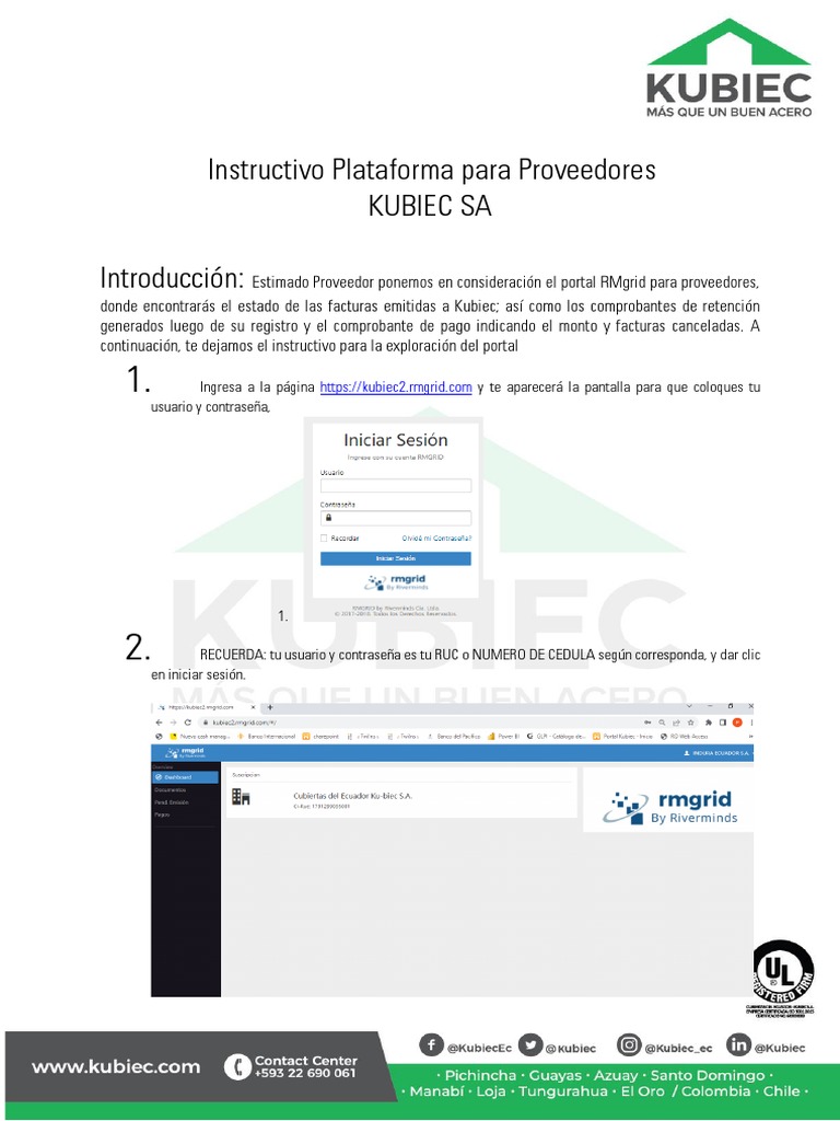 Instructivo Plataforma de Proveedores | PDF