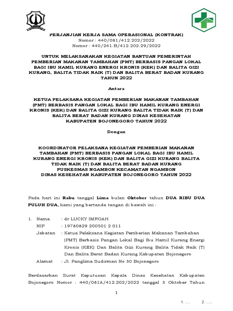 PKS Puskesmas & DINKES | PDF