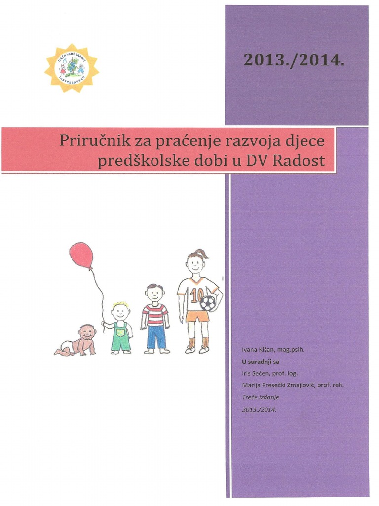 Priručnik Za Praćenje Razvoja Djece Predškolske Dobi U DVRad | PDF