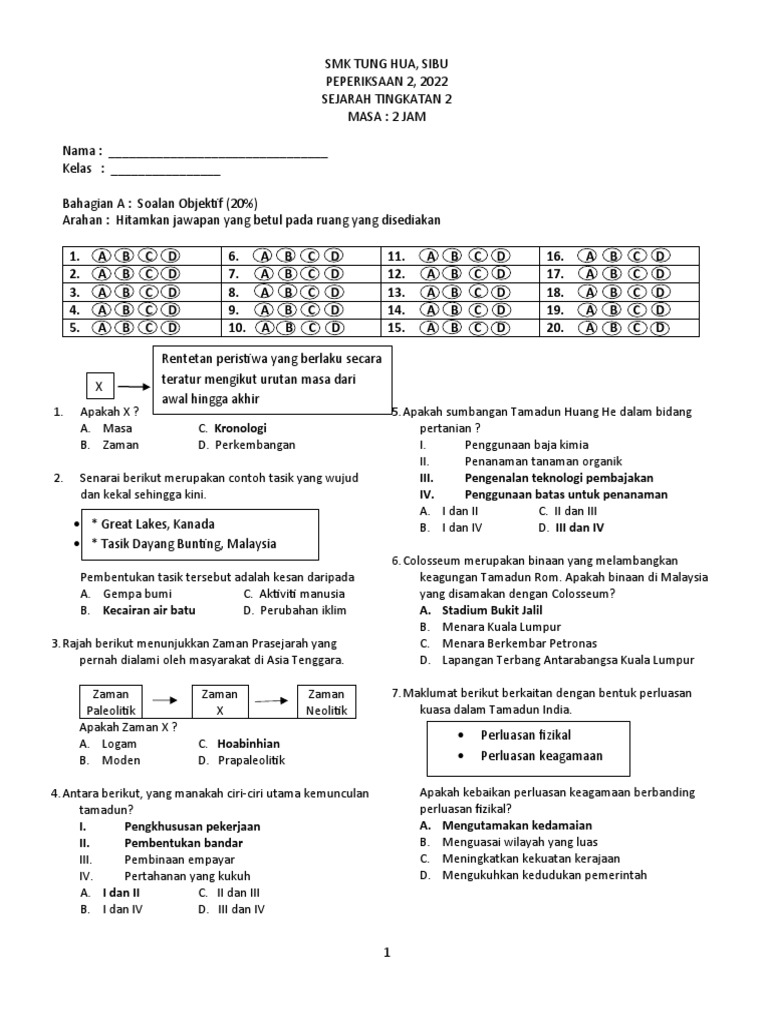Pep 2 Skema Jawapan | PDF