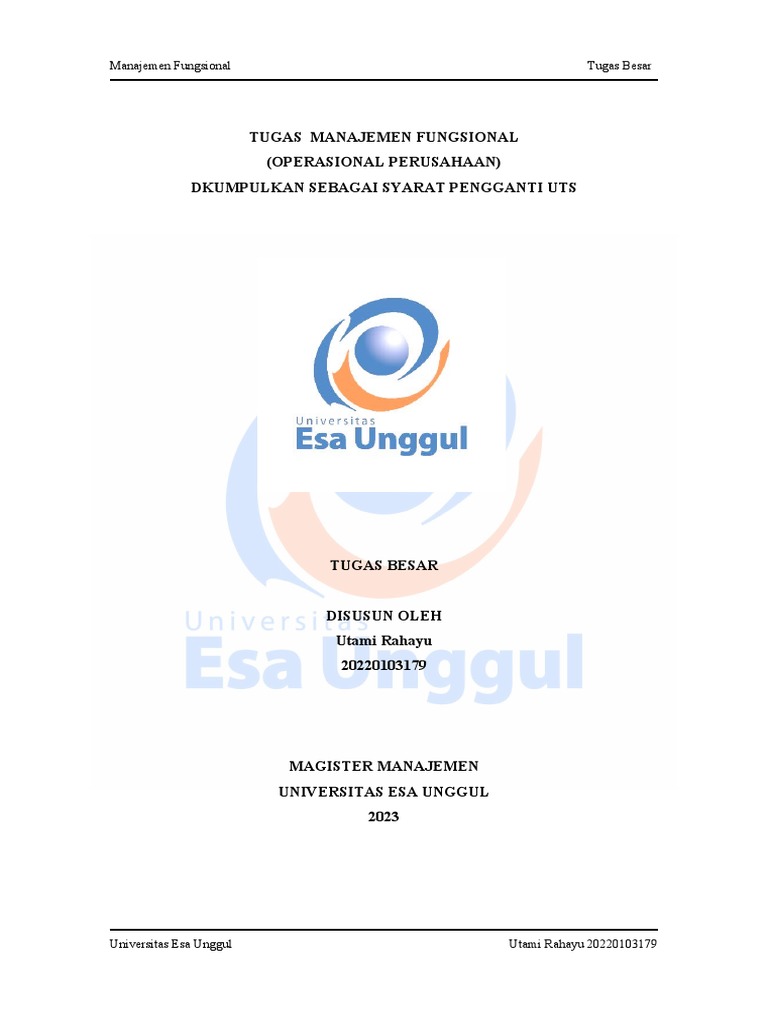 Format Laporan Tugas Besar | PDF | Karier & Perkembangan | Komputer