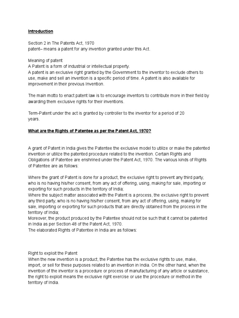 Patent | Download Free PDF | License | Patent