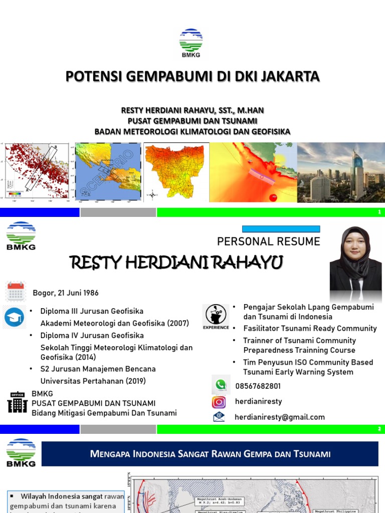 Sosialisasi Potensi Gempa Bumi Jakarta | PDF