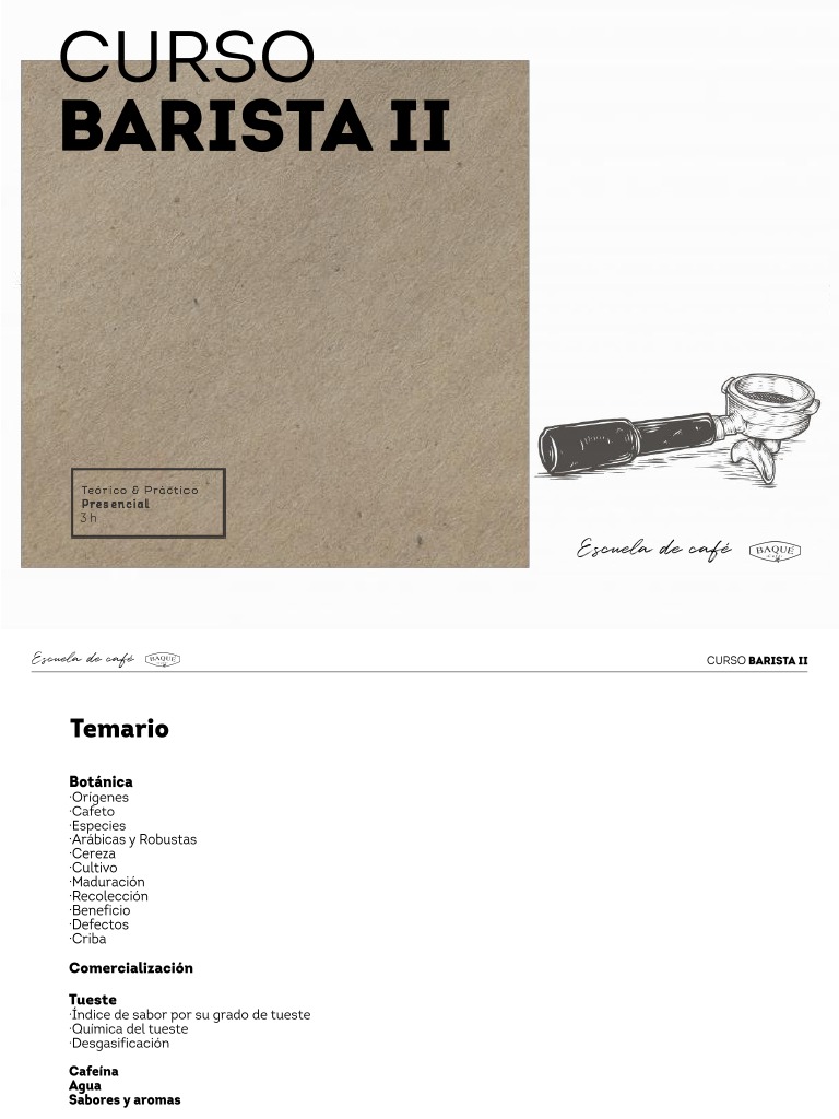 Curso Barista II | PDF