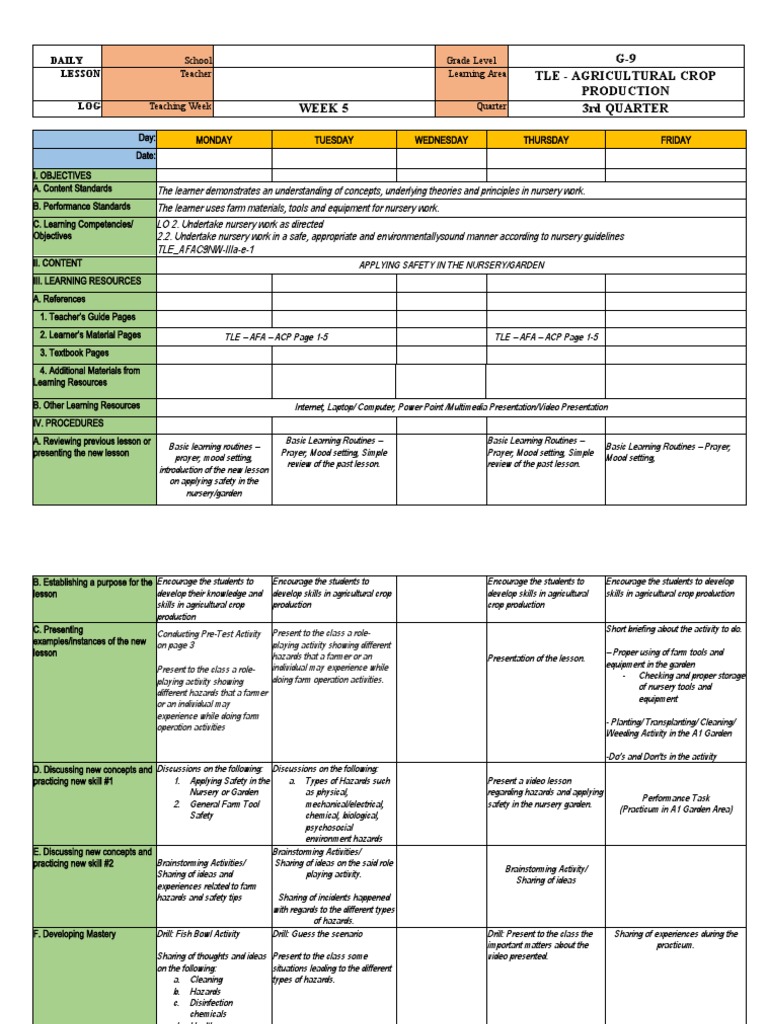 Week 5 - Q3 - ACP 9 | PDF | Occupational Safety And Health | Hazards