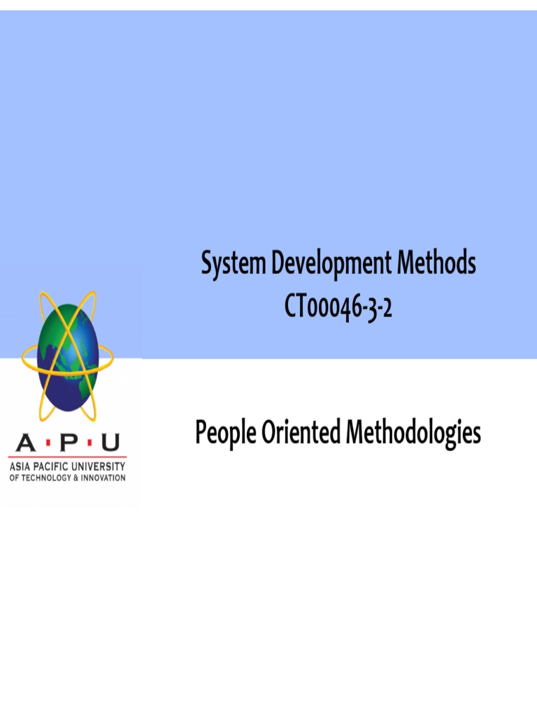 Week 05 People Oriented Methodologies | PDF
