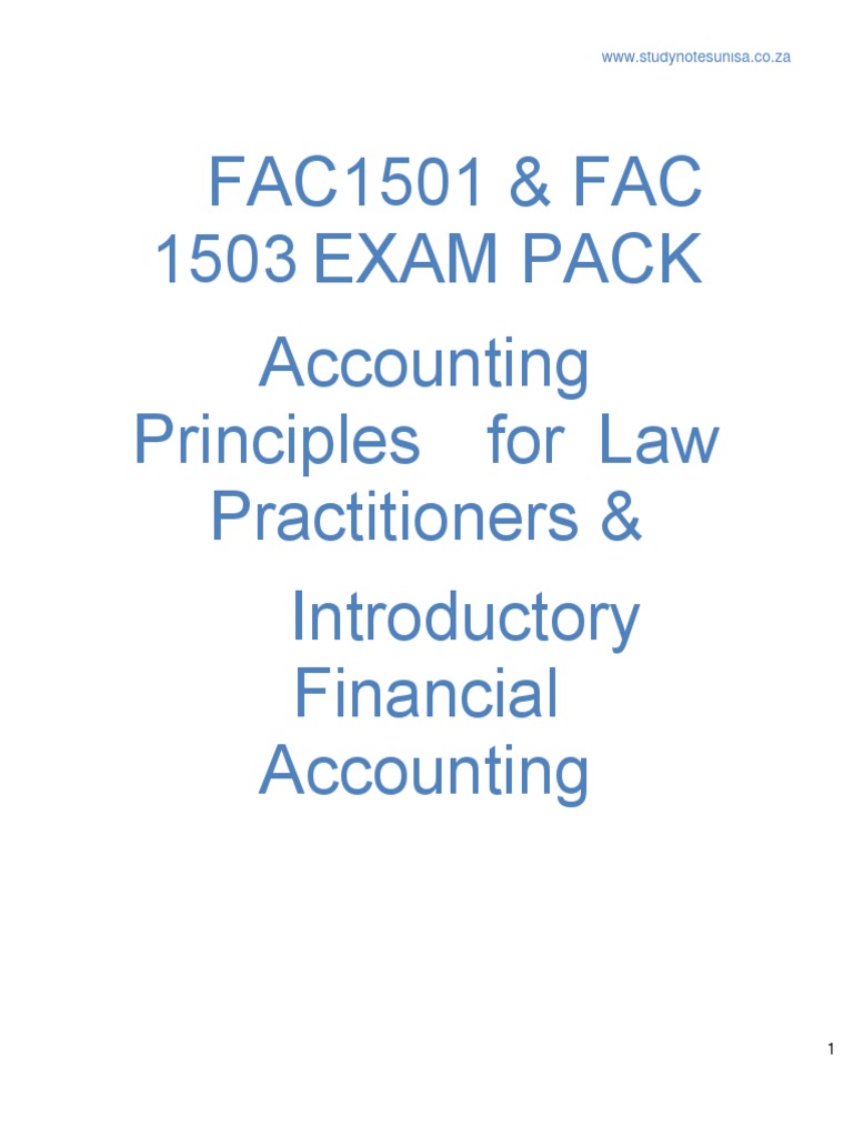 Fac1503 Fac1501 Exampack | PDF