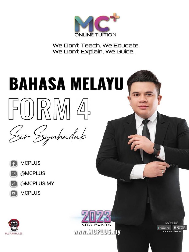 Form 4 B. Melayu MR Syuhadak 18.04.2023 | PDF