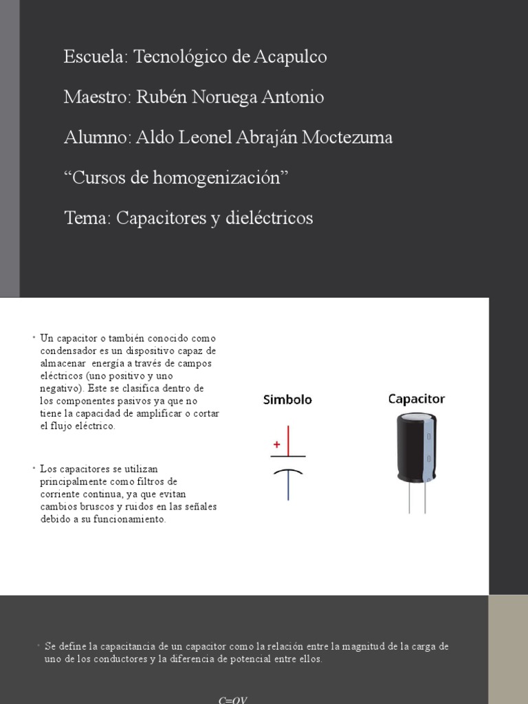 Capacitores y Dielectricos | PDF