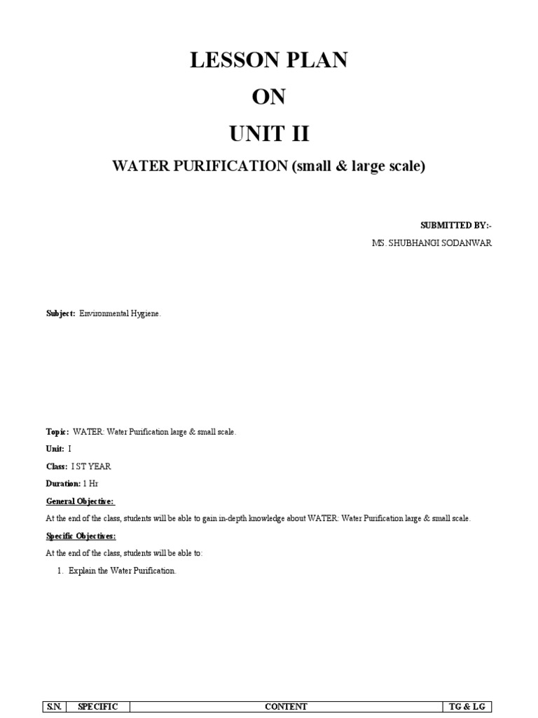 Water Purification Large & Small Scale. | PDF