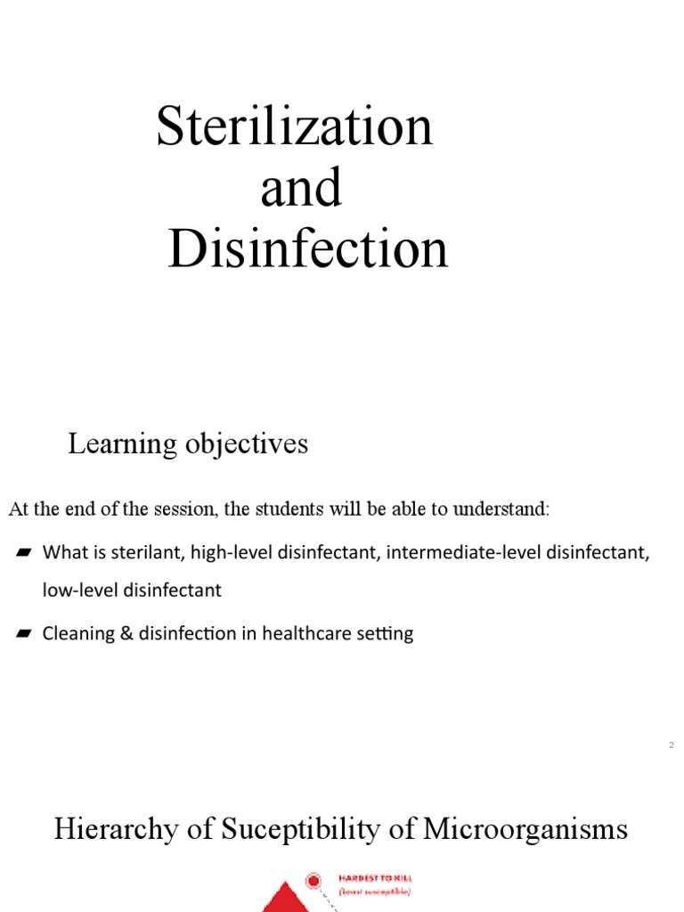 Sterilisation and Disinfection | PDF | Sterilization (Microbiology) | Disinfectant