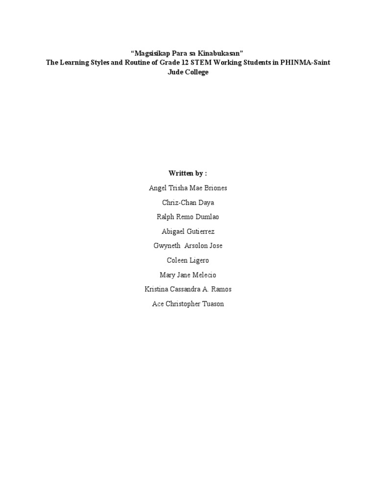 Chapter 1 and 2 Practical Research | PDF Chapter 1 and 2 Practical Research | PDF