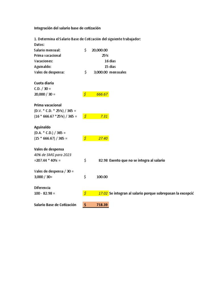 Calculo de Cuotas | PDF