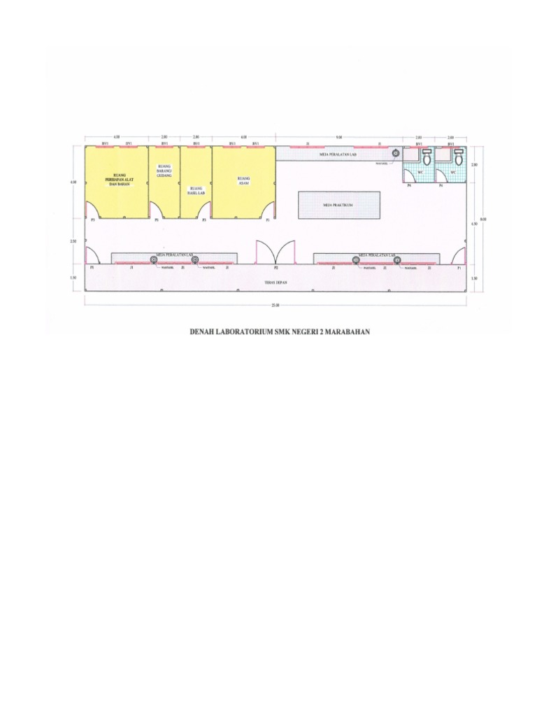 DENAH RUANG LAB | PDF