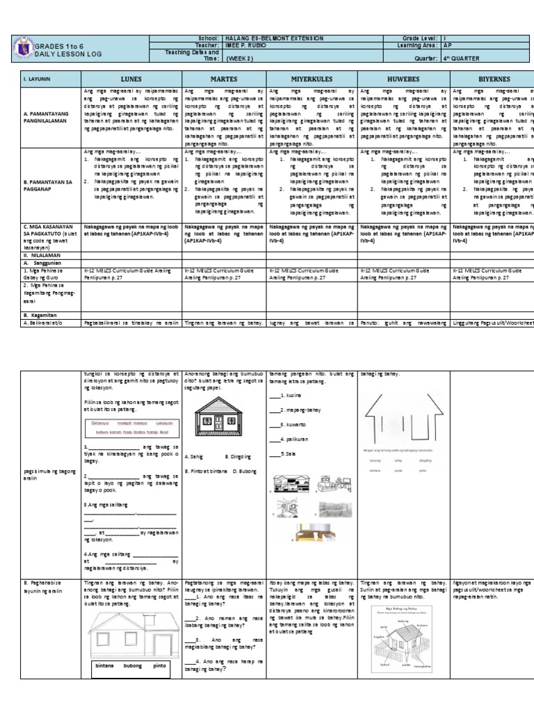 DLL W2 All Subjects | PDF