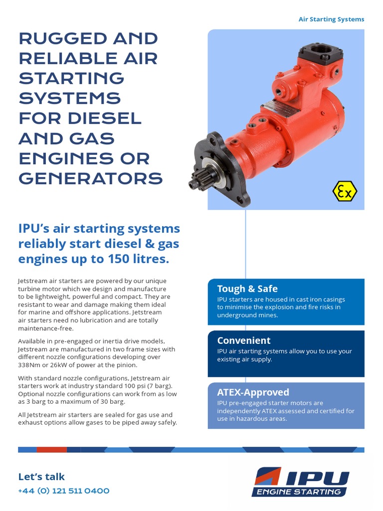 IPU Air Starting Systems Brochure 2018 11 | PDF | Engines | Mechanical ...