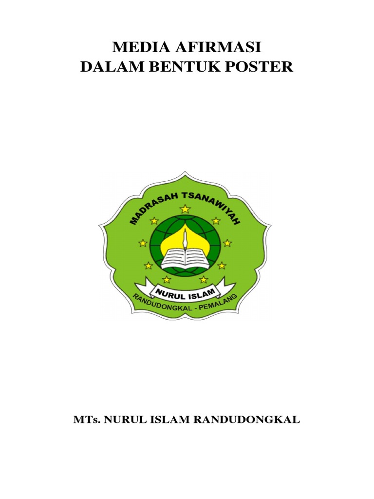 1.4.c Media Afirmasi Dalam Bentuk Poster MTS NIRA | PDF