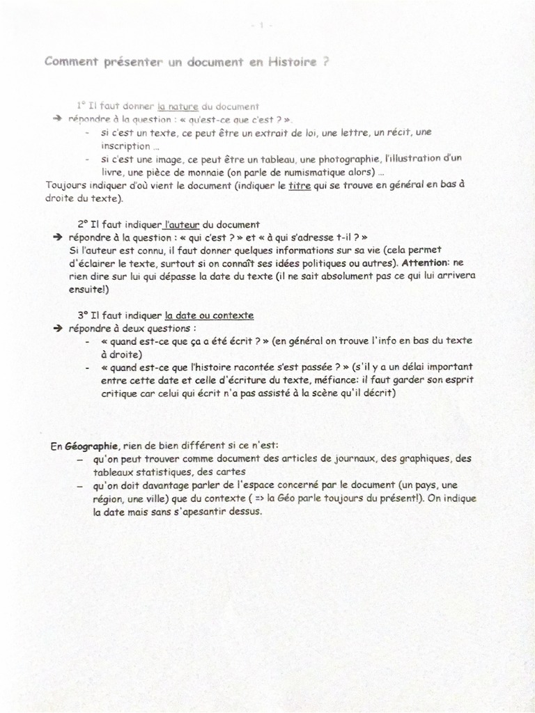 Méthode - Présenter Un Document | PDF