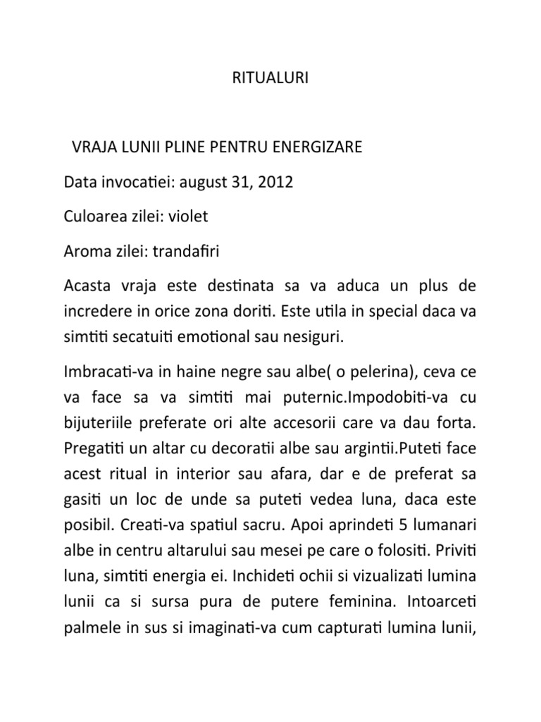 RITUALURI | PDF