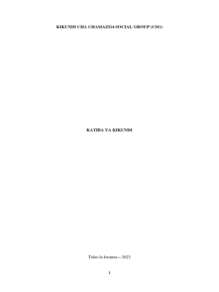 Katiba Rasimu 4 | PDF Katiba Rasimu 4 | PDF