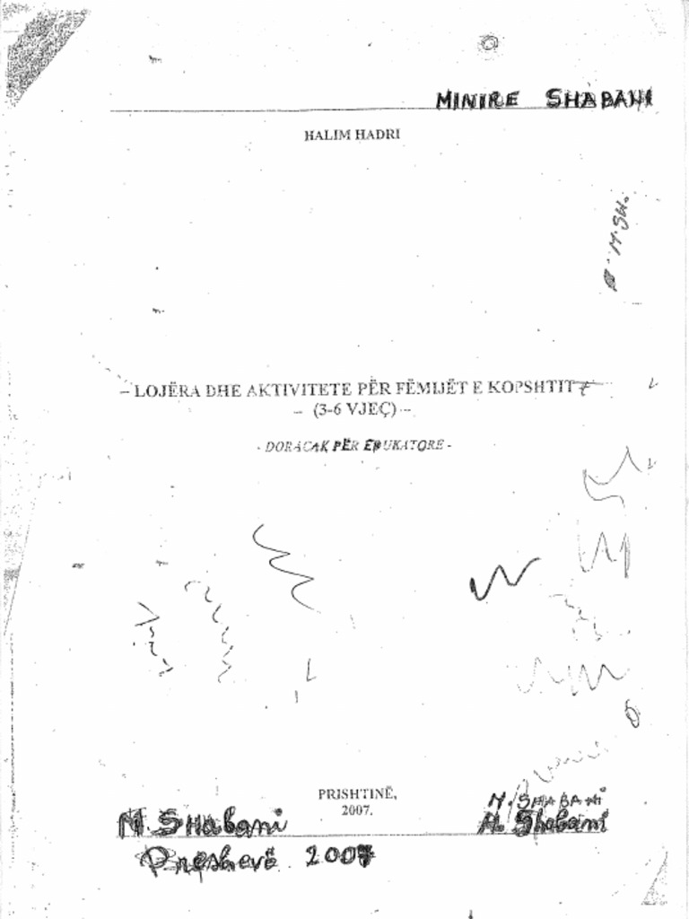 Lojra Per Femije 3 Vjec | PDF