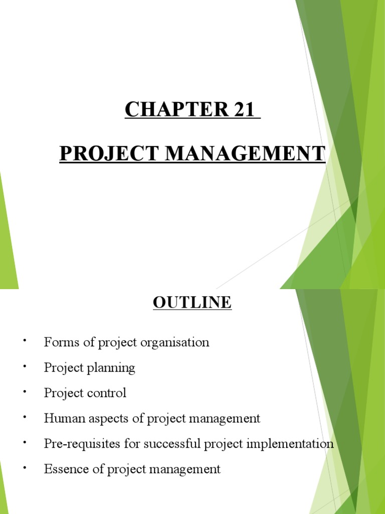 Chapter21 Project Management | PDF