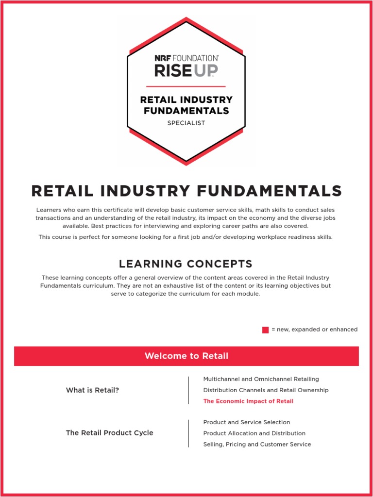 RISE Up Retail Industry Fundamentals | PDF | Retail | Profit (Economics)