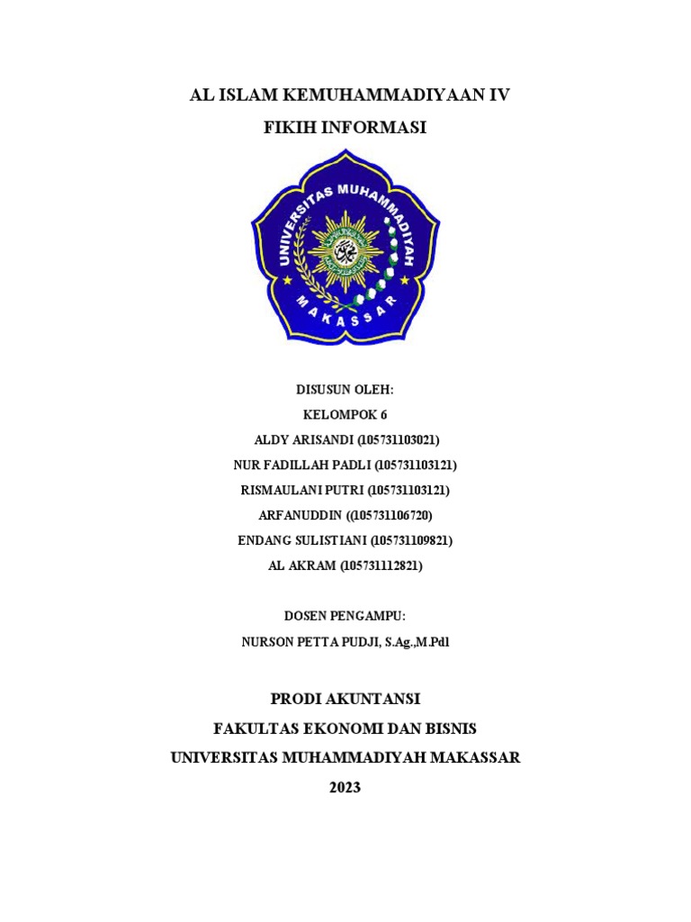 Makalah Kel.6 Aik Iv Fikih Infformasi | PDF