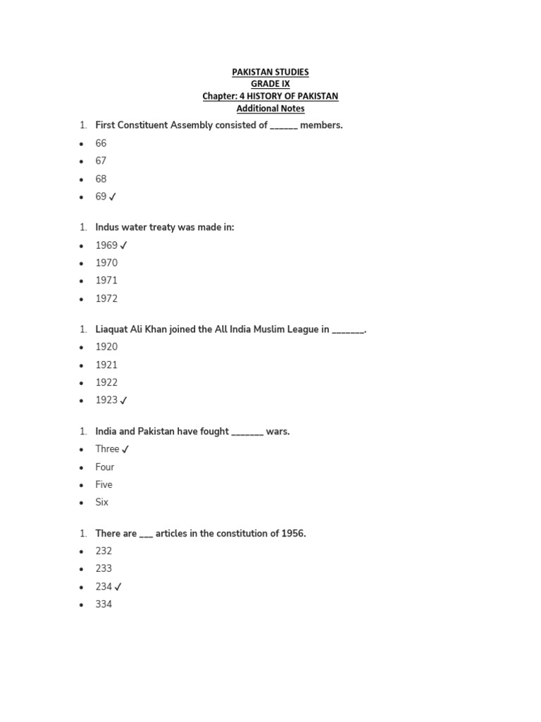 Grade 9 Notes | PDF