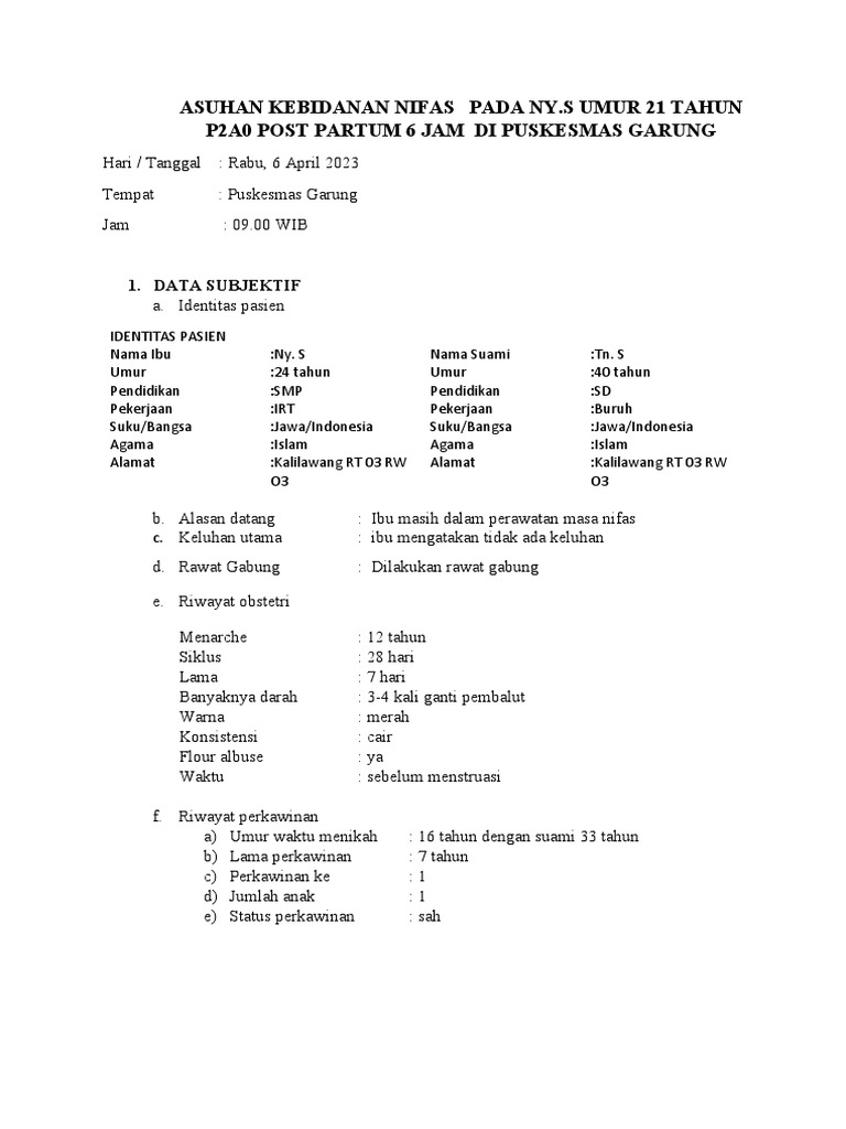 Bab IV Askeb Nifas | PDF