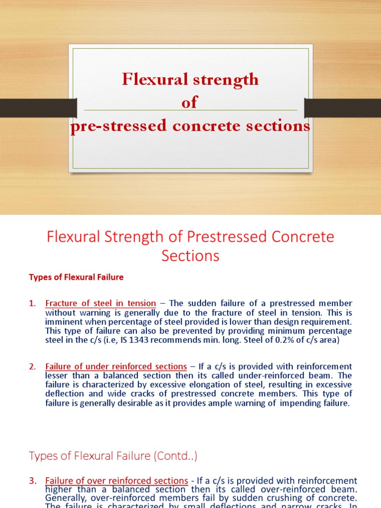 Flexure and Shear Strength of Pre Stressed Concrete Sections | PDF ...