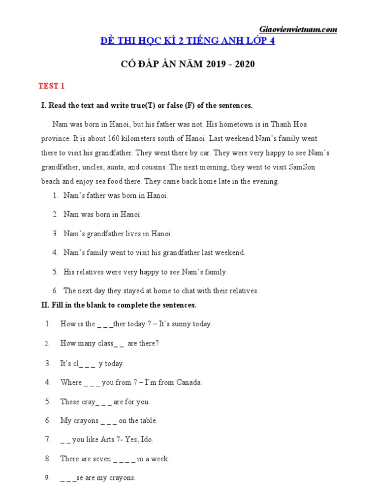 bo-de-kiem-tra-tieng-anh-lop-4-co-dap-an | PDF