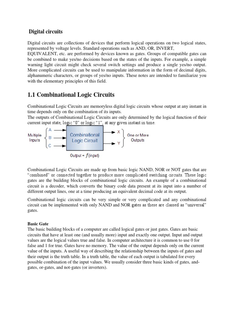 Digital Logic Circuits Unit 3 Notes | PDF | Logic Gate | Electronic ... Digital Logic Circuits Unit 3 Notes | PDF | Logic Gate | Electronic ...