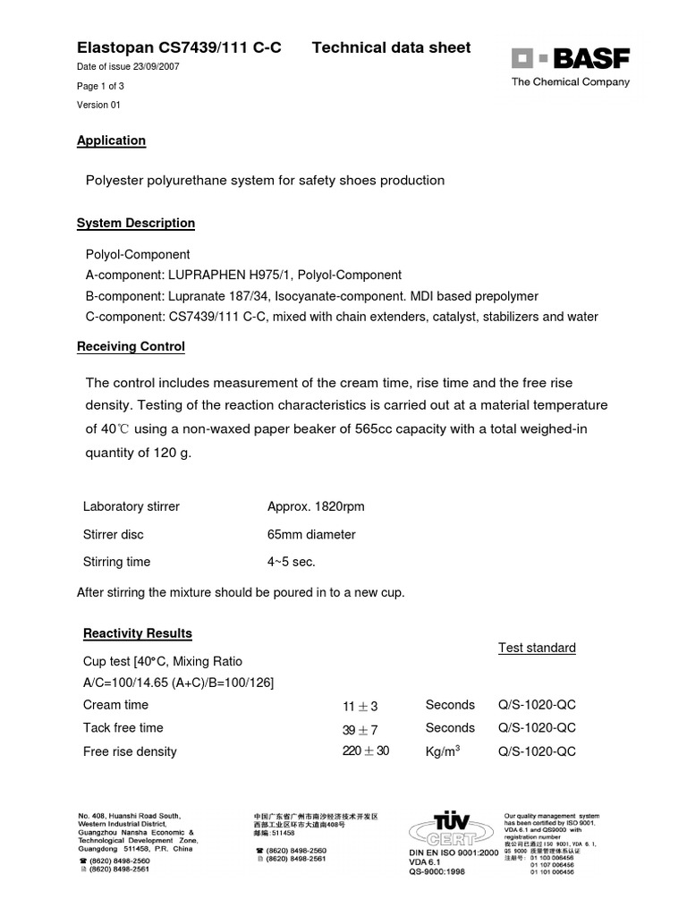Elastopan CS7439-111 | PDF