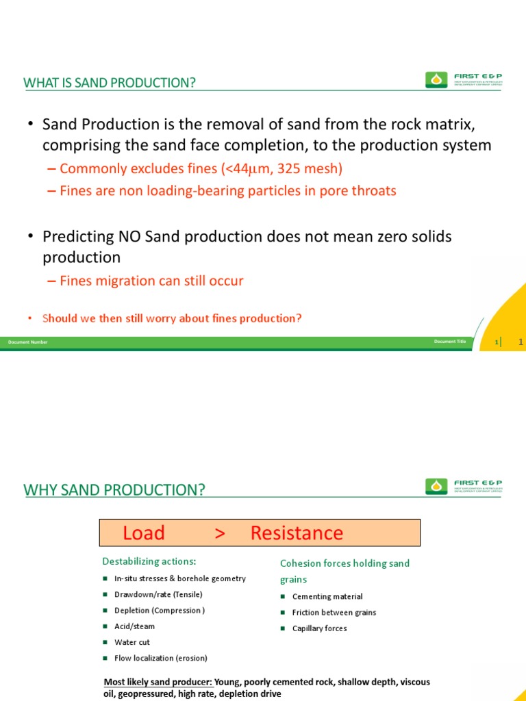 Sand Management Day 2 AM | PDF