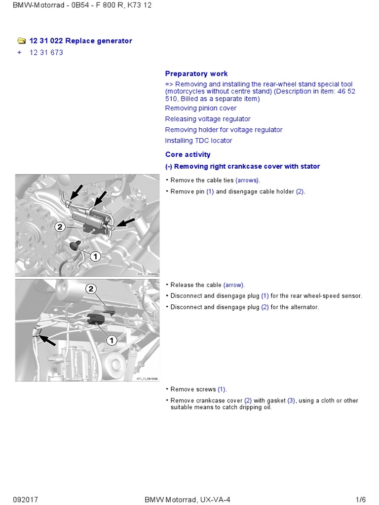 BMW F 800 R K73 Alternador | PDF | Computers