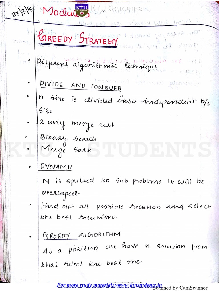m5-Cs302-Design Analysis of Algorithms | PDF
