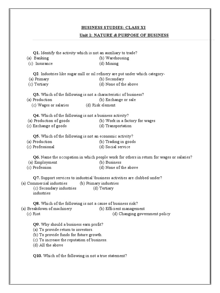CH-1 BST 11 MCQ | PDF | Insurance | Risk