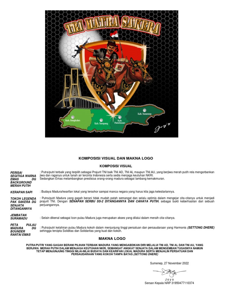 Komposisi Visual Dan Makna Logo Tri Matra Sakera | PDF