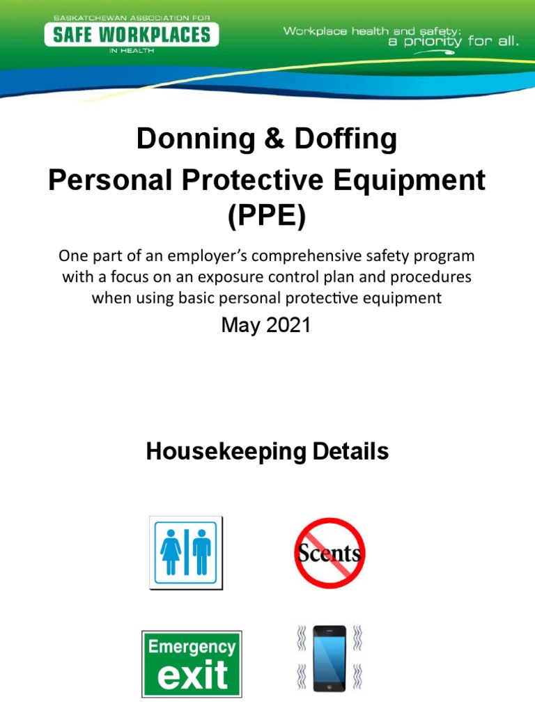 PPE Donning and Doffing May 2021 | PDF | Personal Protective Equipment ...