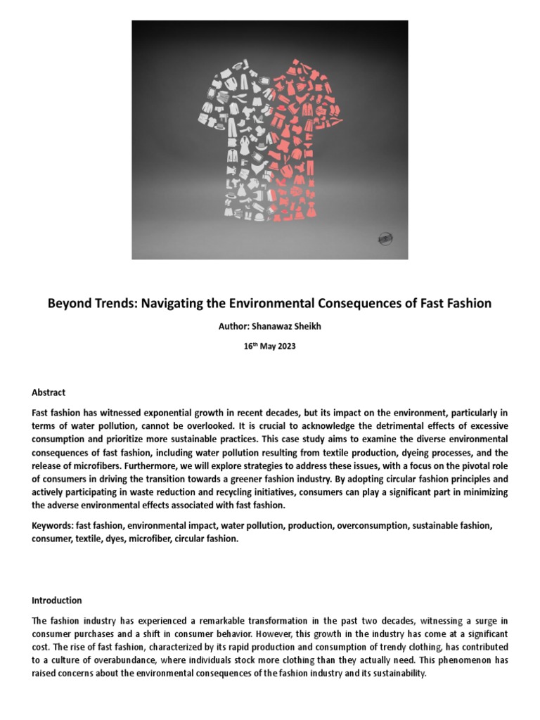 Beyond Trends - Navigating The Environmental Consequences of Fast ...