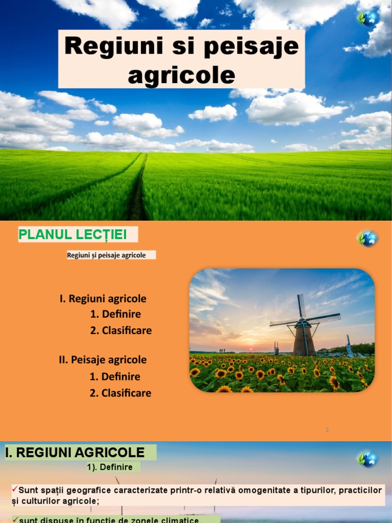 Regiuni Si Peisaje Agricole | PDF