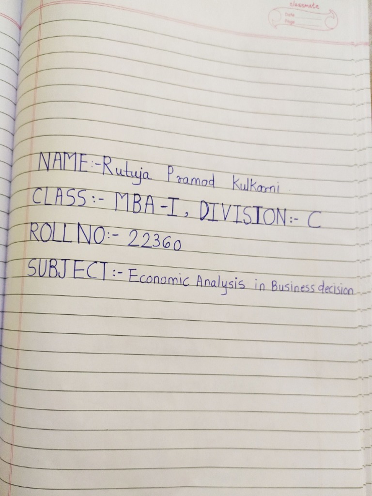 EABD Assignment No 3 Div - C Roll No 22360 | PDF | Management ... EABD Assignment No 3 Div - C Roll No 22360 | PDF | Management ...