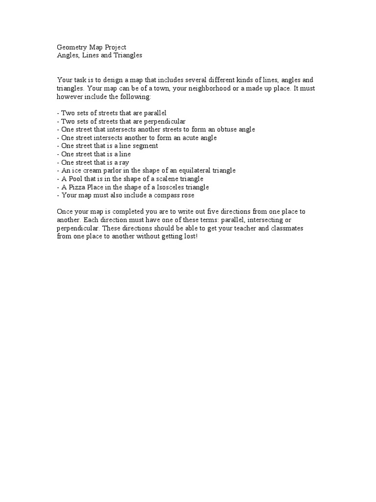Geometry Map Project | PDF