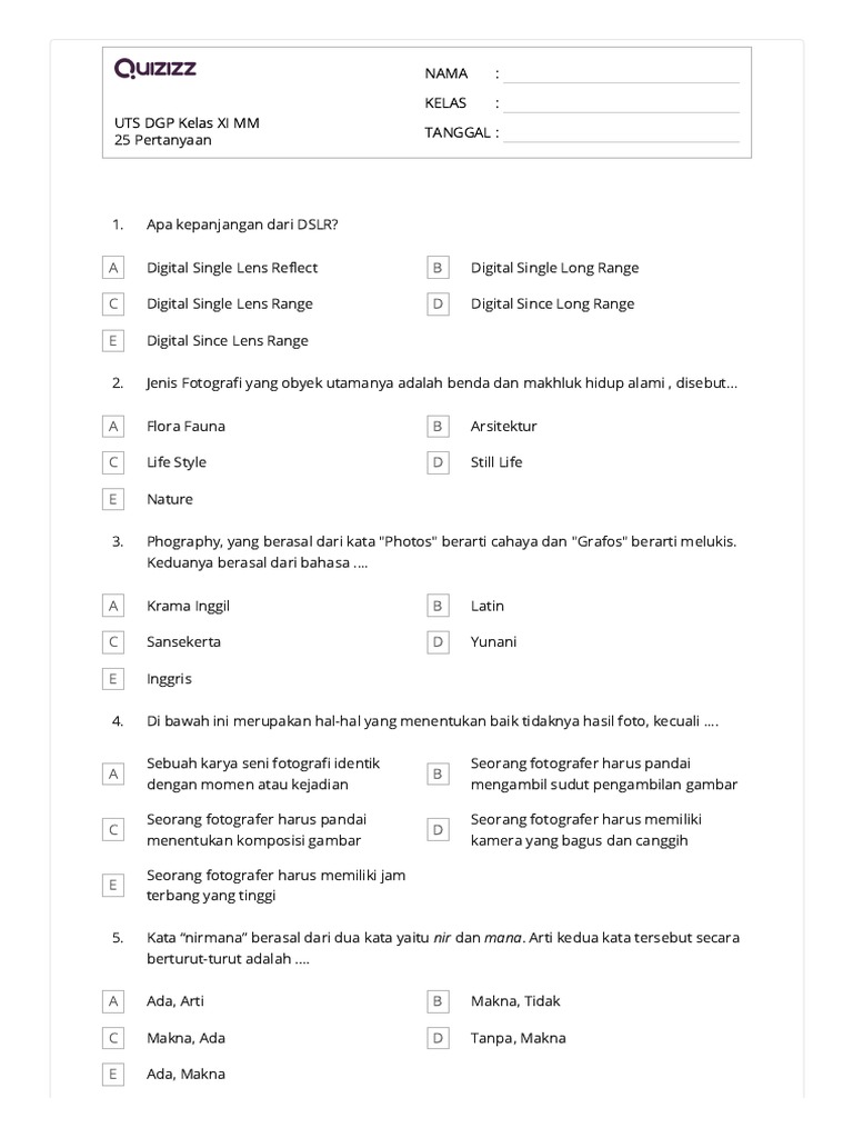 UTS DGP Kelas XI MM | PDF