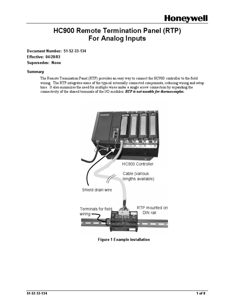 Analog Input RTP | PDF | Electrical Wiring | Electrical Connector